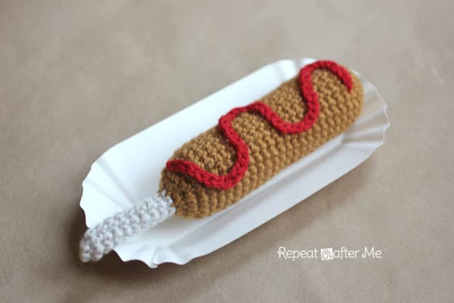 Crochet Corn Dog - Skip To My Lou