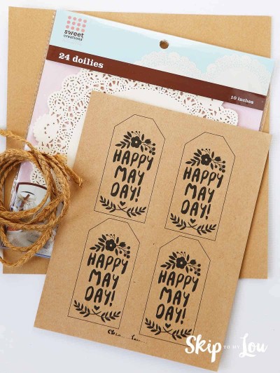 Celebrate May Day with these cute May Day printable Gift Tags