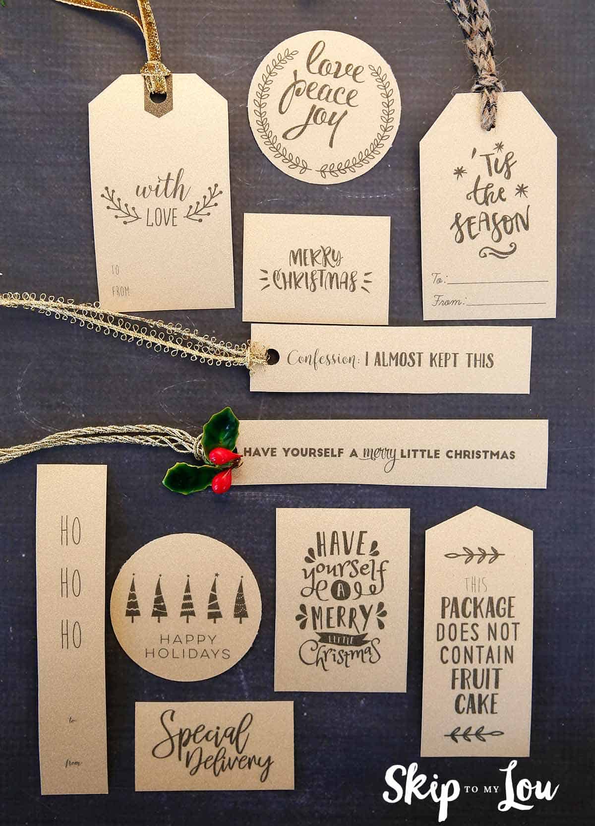 Whimsical & Fun Christmas Tags | Skip To My Lou