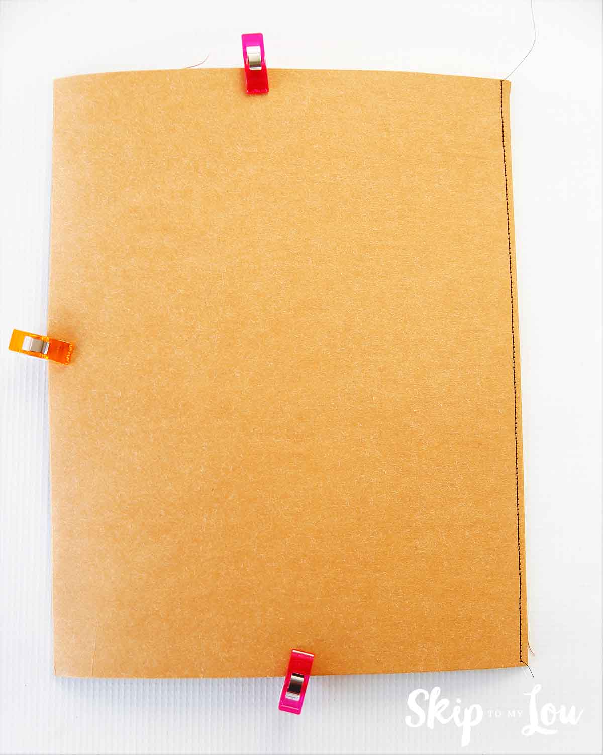 DIY Fabric Paper Printed Notebook Cover | Skip To My Lou