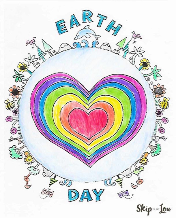 Earth Day Coloring Pages {Free Printables}| Skip To My Lou