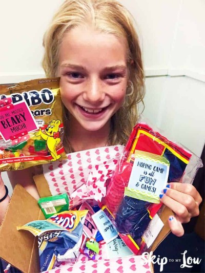 Summer Camp Care Package Idea {FREE printable tags} | Skip To My Lou