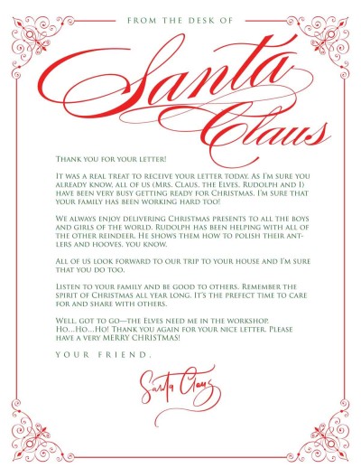 Letter from Santa Free Printable {EDITABLE} | Skip To My Lou