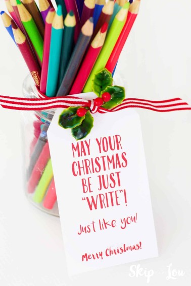 Super Cute and Easy Teacher Christmas Tags and Gifts | Skip To My Lou