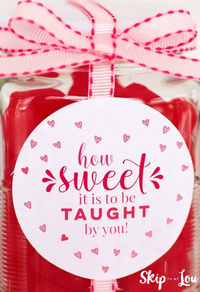 How Sweet It Is to Be Taught by You Teacher Valentine Gift | Skip To My Lou