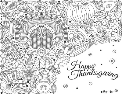 50+ Thanksgiving Coloring Pages | Skip To My Lou