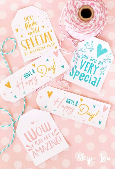 Printable Tags for Special Friends | Skip To My Lou