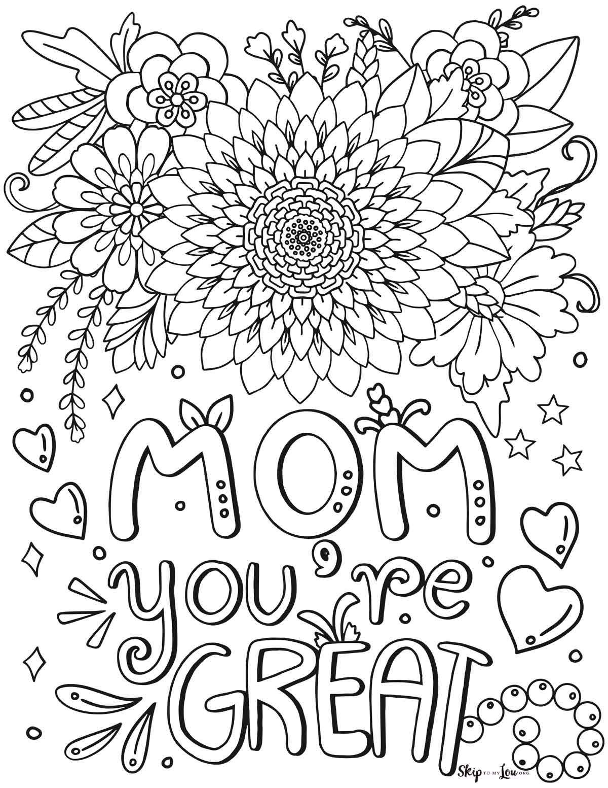 Mother's Day Coloring Pages - Celebrate the BEST Mom