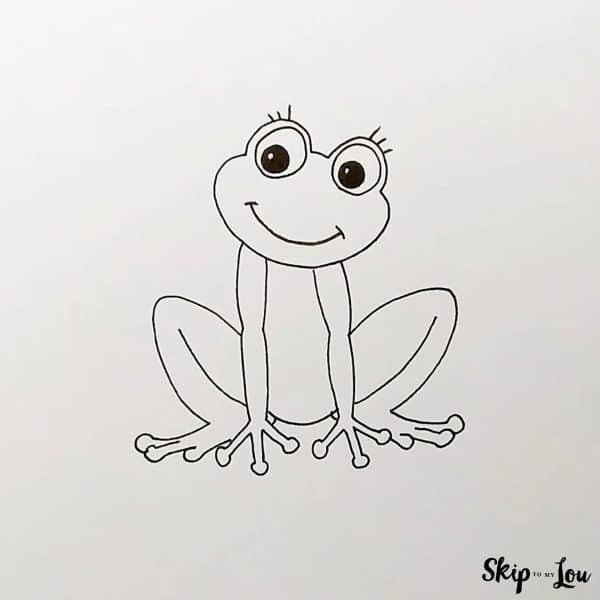 Easy Frog Drawing | Skip To My Lou