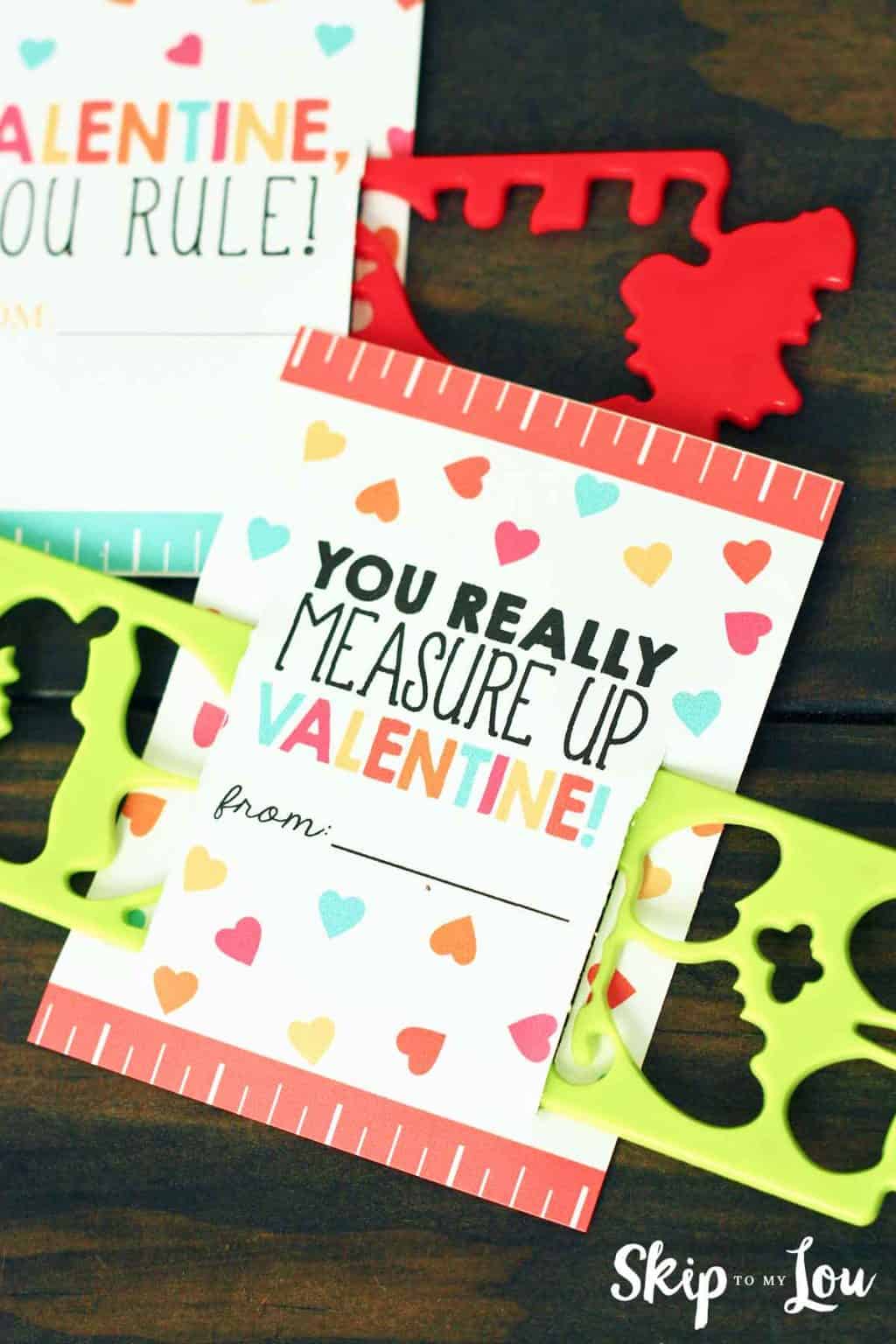 Ruler Valentines | Skip To My Lou