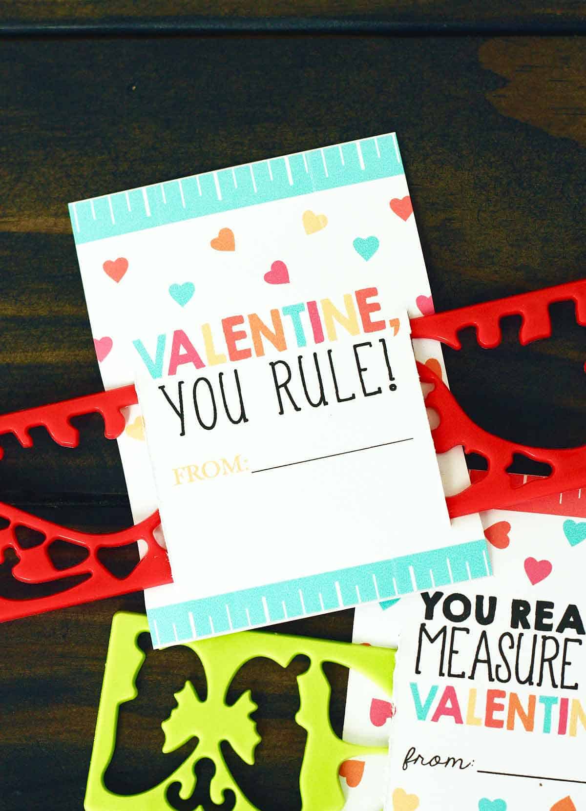 Ruler Valentines | Skip To My Lou