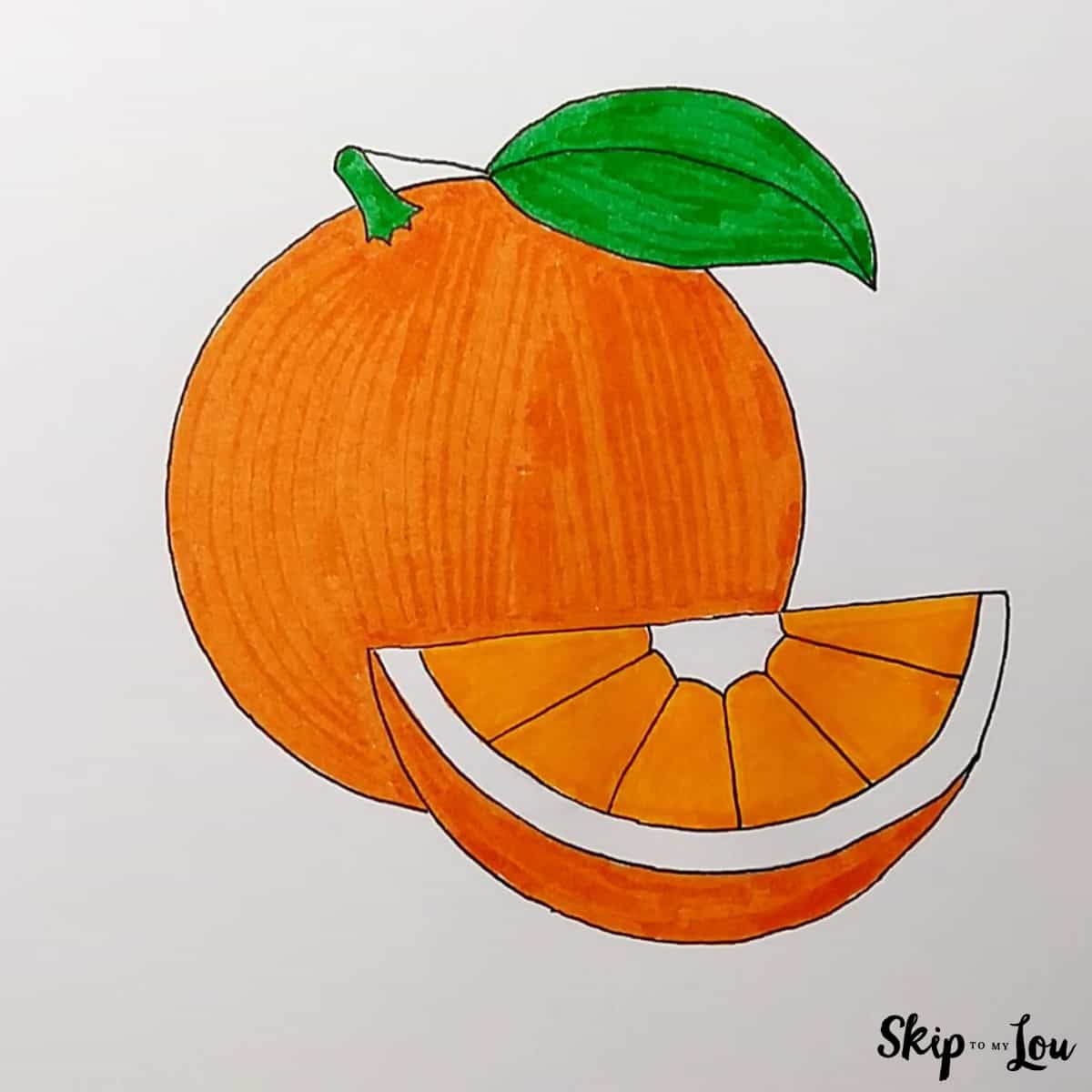 Orange Drawing | Skip To My Lou