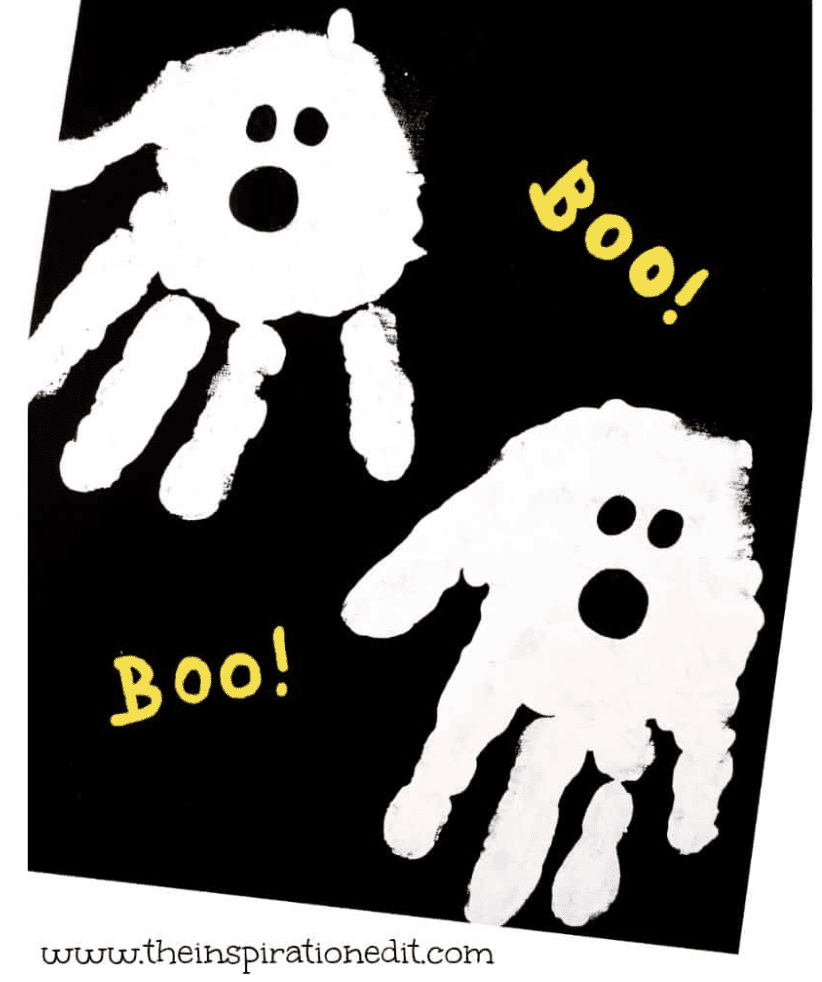 Halloween Handprint Crafts | Skip To My Lou
