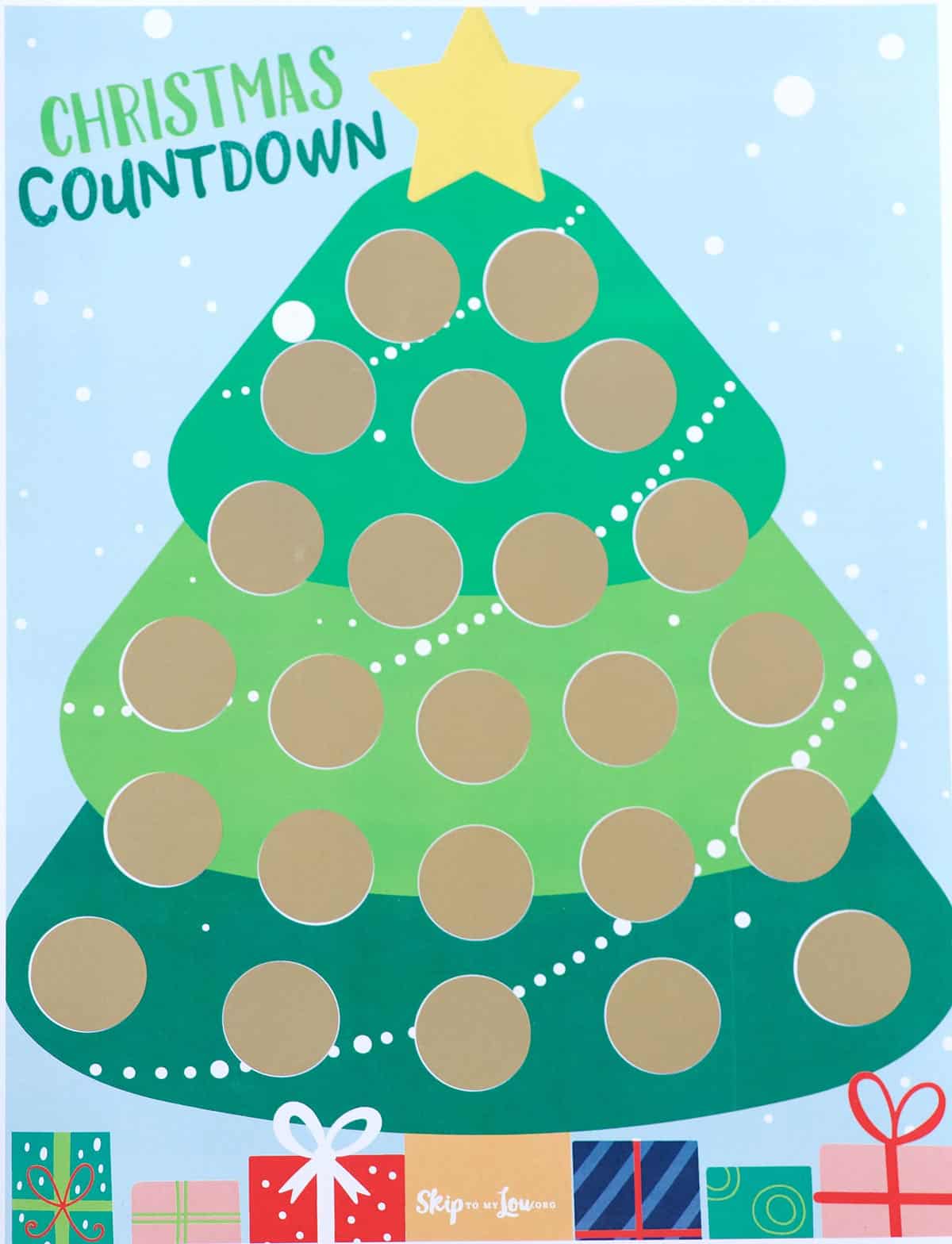 Festive & Unique Scratch Off Advent Activity Calendar | Skip To My Lou