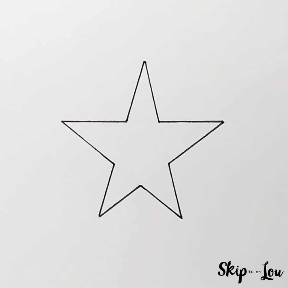 Super Easy How to Draw a Star Tutorial for Kids | Skip To My Lou