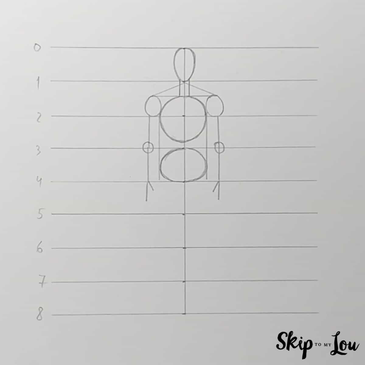 How to Draw Bodies Easy Step by Step | Skip To My Lou