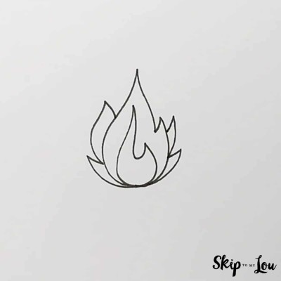 5 Easy Step Guide on How to Draw a Fire | Skip To My Lou