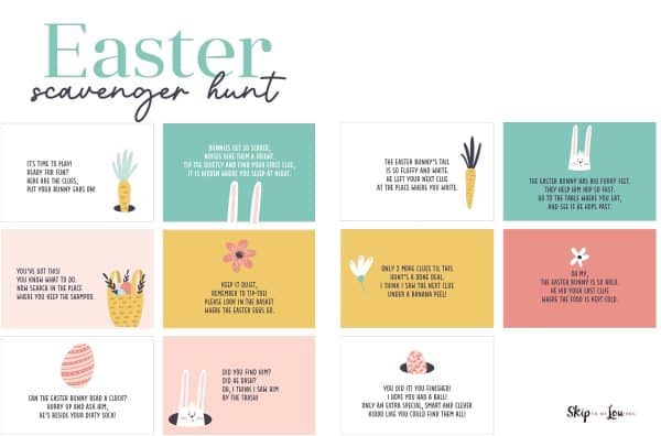 Easter Bunny Scavenger Hunt | Skip To My Lou
