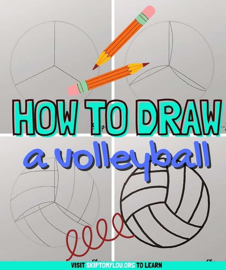How to Draw a Volleyball in Just 5 Easy Steps | Skip To My Lou