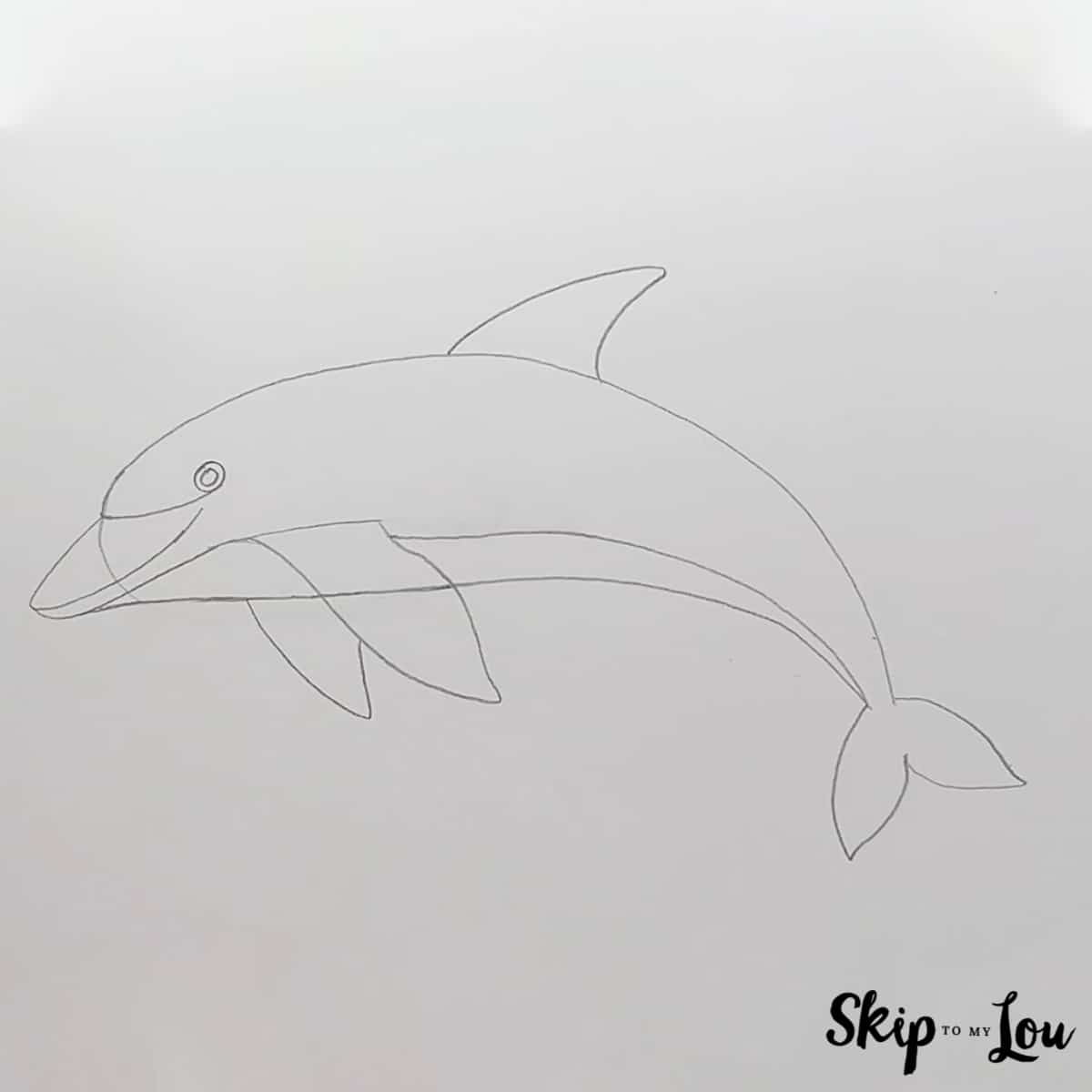 How to Draw a Dolphin: An Easy Guide | Skip To My Lou