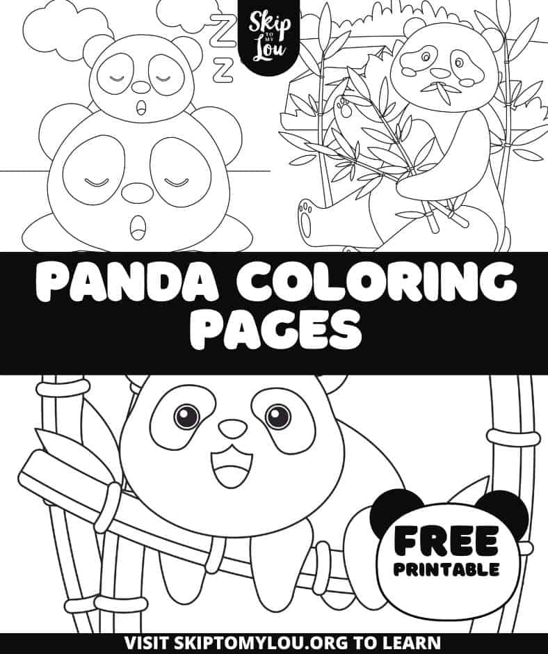 Free Printable Panda Coloring Pages for Kids | Skip To My Lou