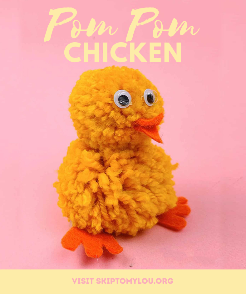 DIY Pom Pom Chicken | Skip To My Lou