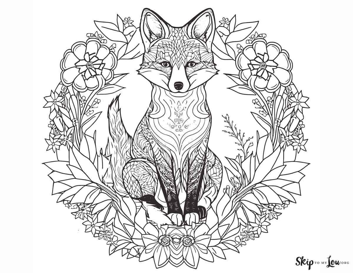 Fox Coloring Pages - Free Printables | Skip To My Lou