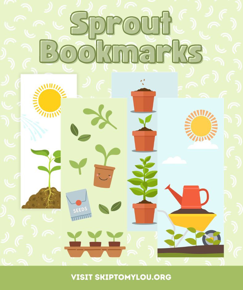 Sprout Bookmark: Create Your Own Mini Green Set | Skip To My Lou