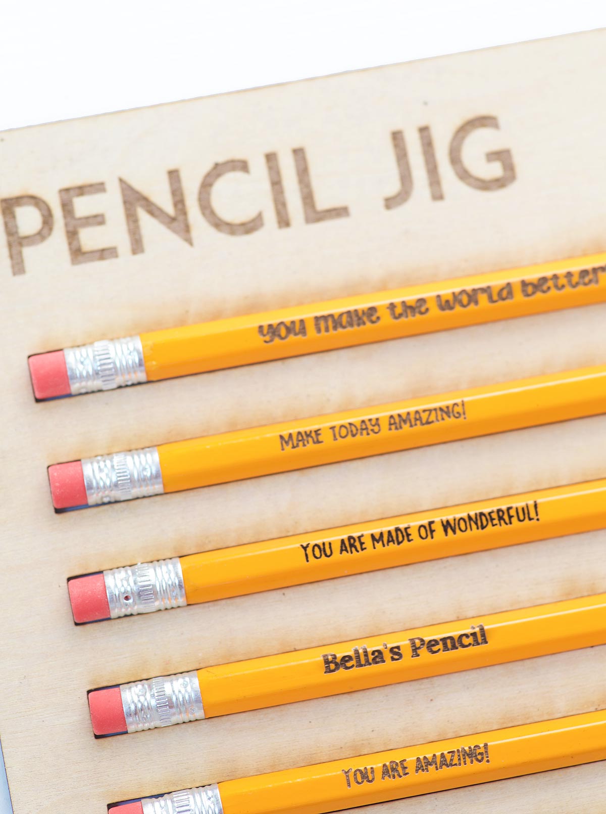Laser Engraved Custom Pencils with the xTool | Skip To My Lou