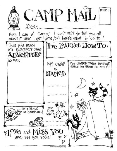 Free Printable Letters for Summer Camp | Skip To My Lou