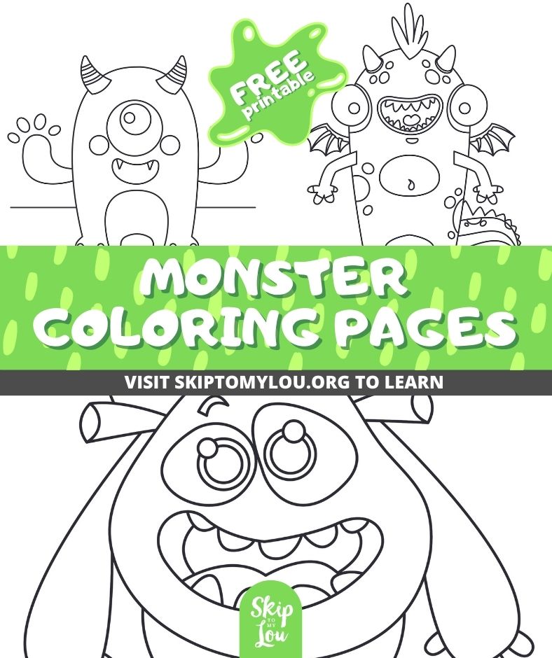 Monster Coloring Pages: Free Printable Monsters for Kids | Skip To My Lou