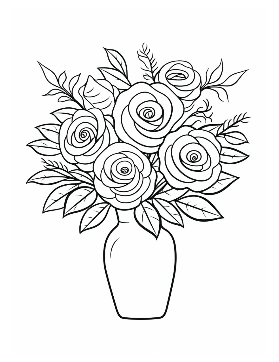 Free Rose Coloring Pages for Kids and Adults to Enjoy! | Skip To My Lou