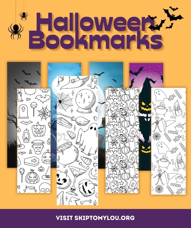 Halloween Bookmarks - Free Printable Spooky Fun | Skip To My Lou