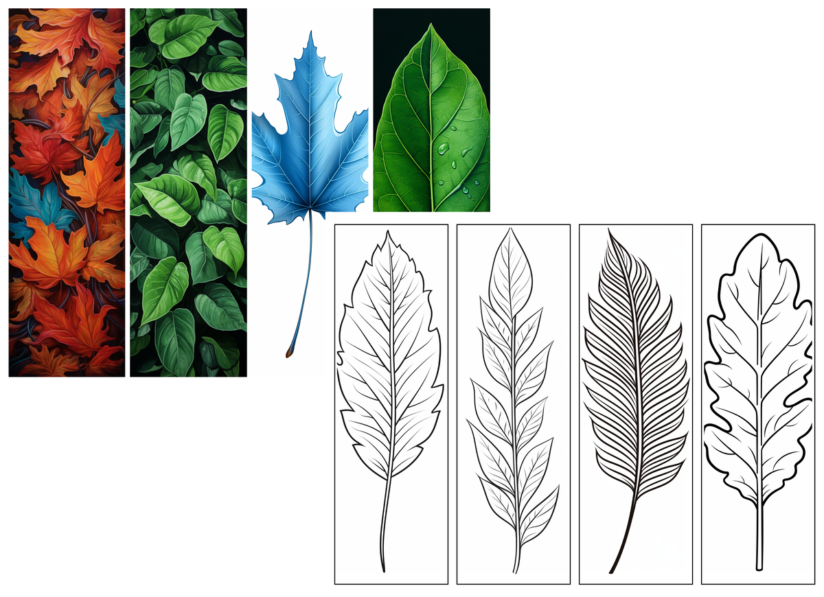 Leaf Bookmark Set: Craft Bookmarks for Book Lovers | Skip To My Lou