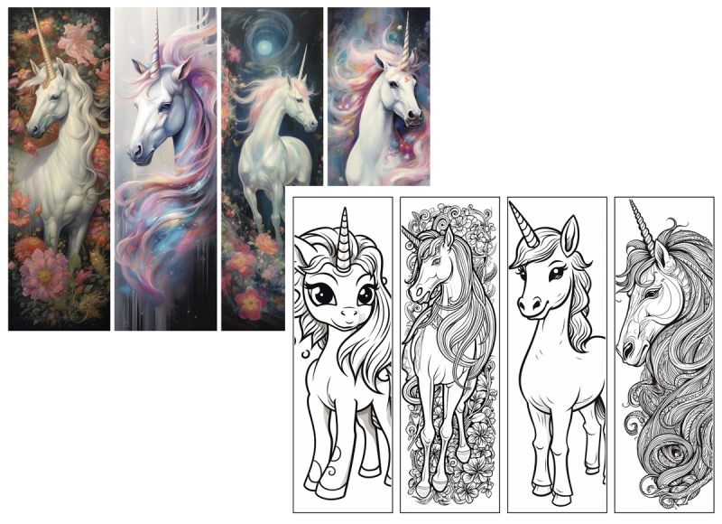 Free Printable Unicorn Bookmark: DIY Craft Bookmarks | Skip To My Lou