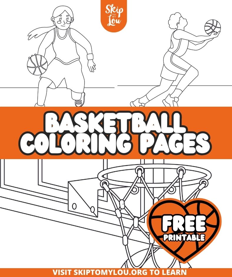 Basketball Coloring Pages - Free Online Printables | Skip To My Lou
