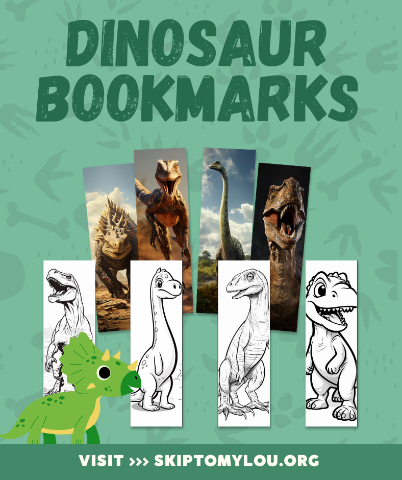 Printable Dinosaur Bookmarks - Great for Encouraging Reading | Skip To ...