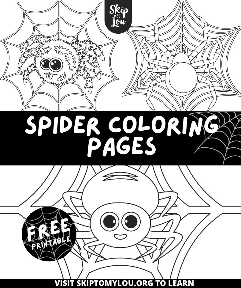 Spider Coloring Pages: Free Printable PDF Sheets | Skip To My Lou