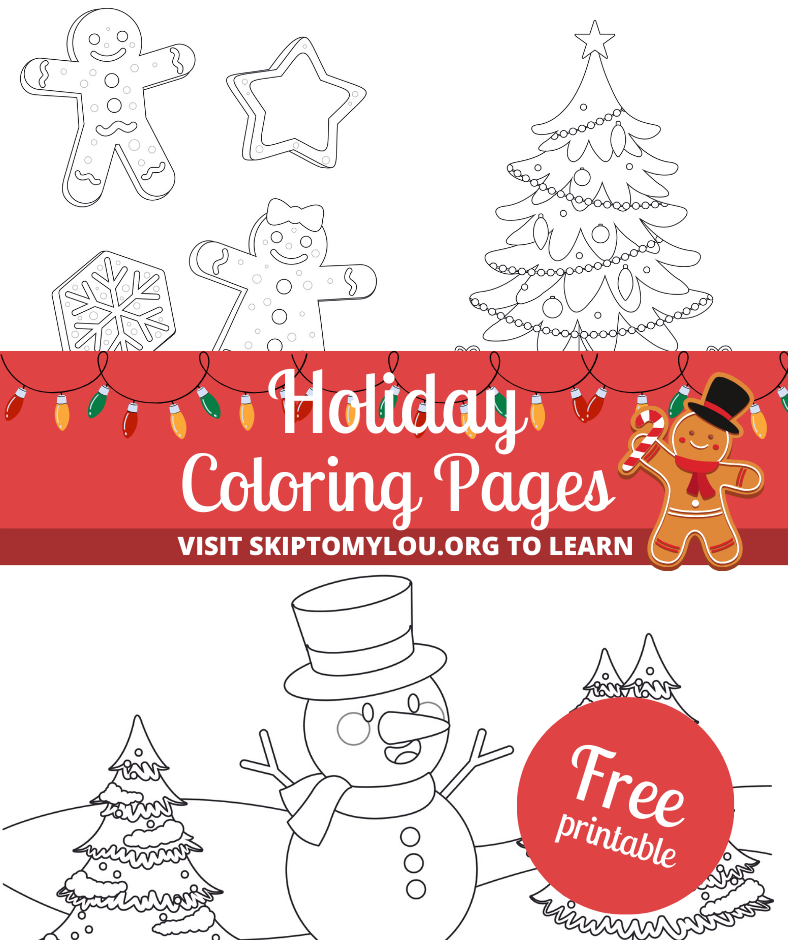 Holiday Coloring Pages - Free Christmas Printables | Skip To My Lou