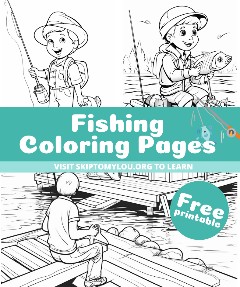 Fishing Coloring Pages: Free Fish Printable Images | Skip To My Lou