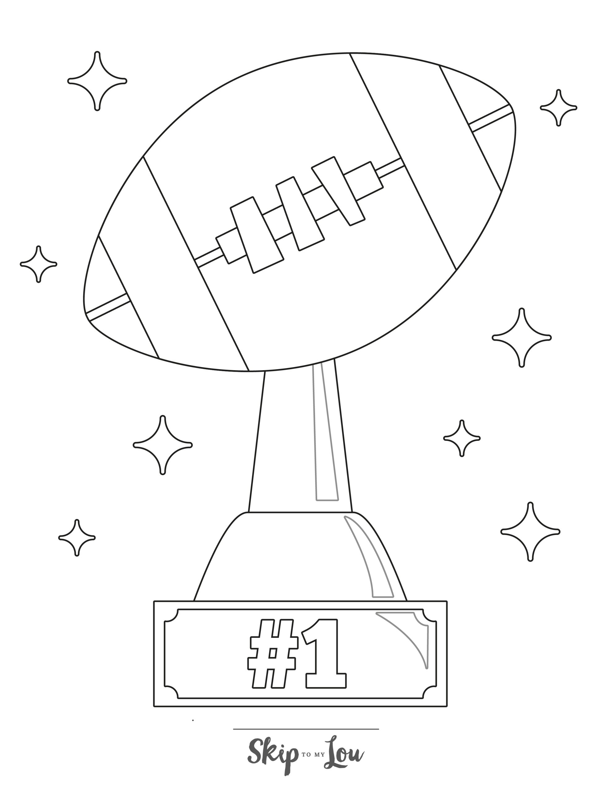 Football Coloring Pages - NFL Printables to Download | Skip To My Lou
