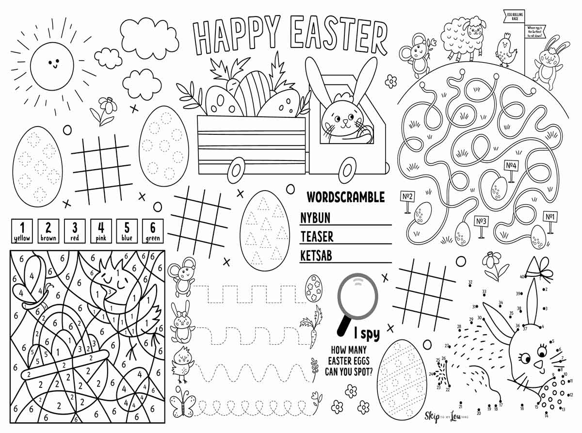 Easter Placemats | Skip To My Lou