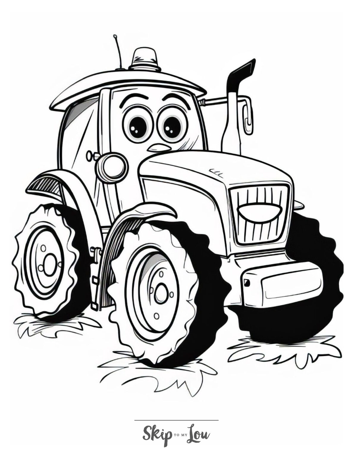 19 Trusty Tractor Coloring Pages: Free Printables | Skip To My Lou