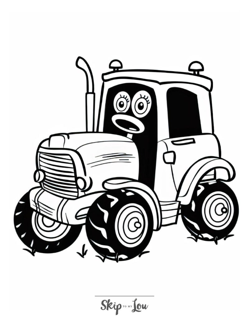19 Trusty Tractor Coloring Pages: Free Printables | Skip To My Lou