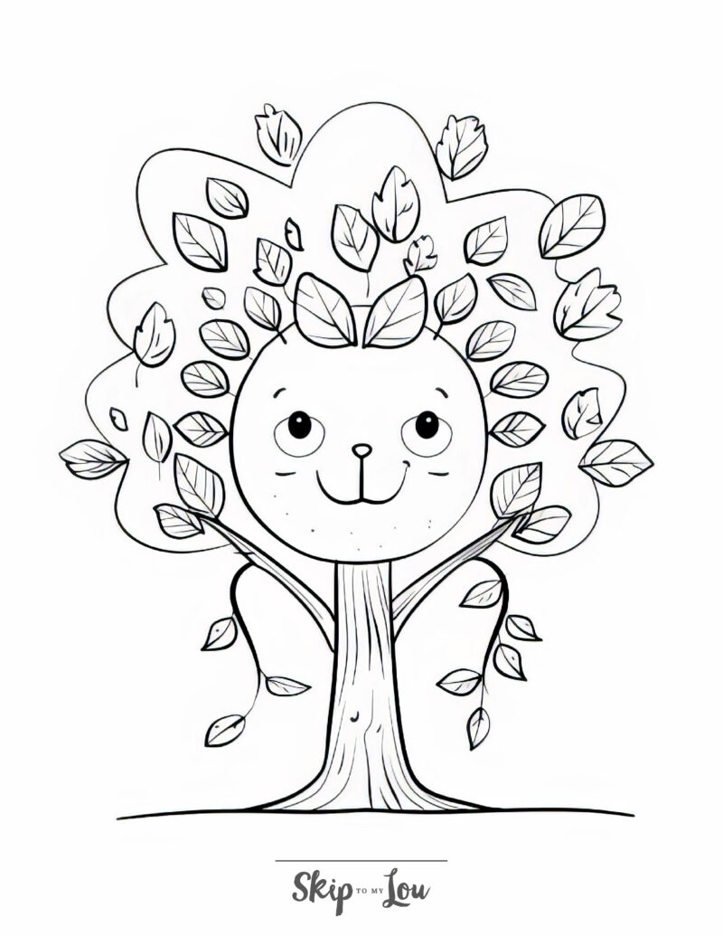 23 Towering Tree Coloring Pages: Free Printables | Skip To My Lou