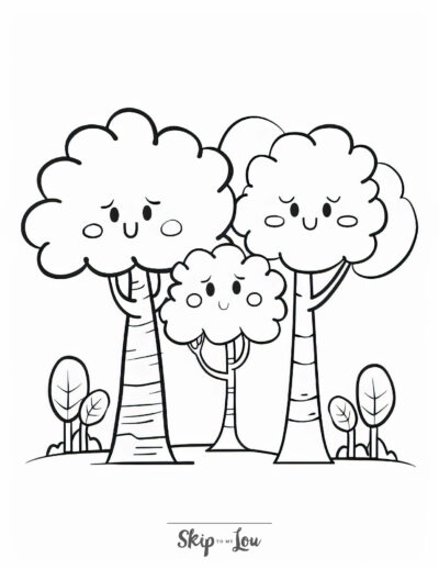23 Towering Tree Coloring Pages: Free Printables | Skip To My Lou