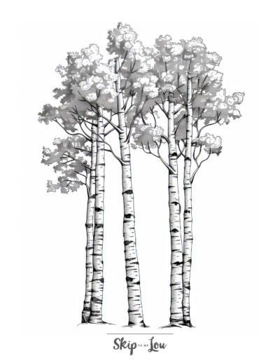 23 Towering Tree Coloring Pages: Free Printables | Skip To My Lou