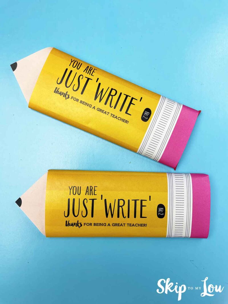 Pencil Candy Bar Wrapper Template: A Sweet Teacher Appreciation Gift ...