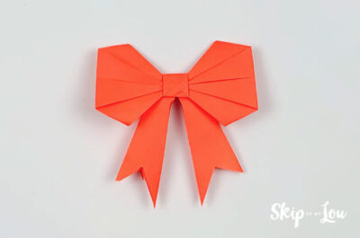 How To Fold An Origami Bow | Skip To My Lou