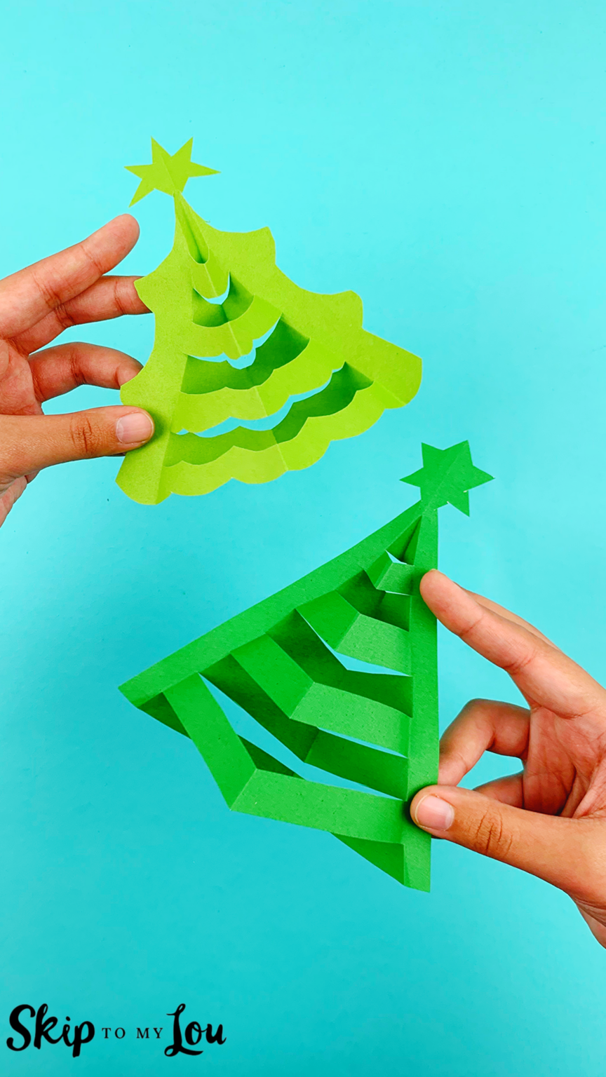 3D Paper Christmas Trees | Skip To My Lou